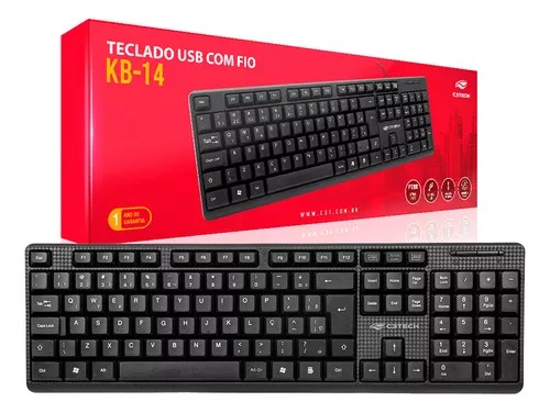 Teclado Para Escritório Simples com Fio USB - Criskal - Loja de ...